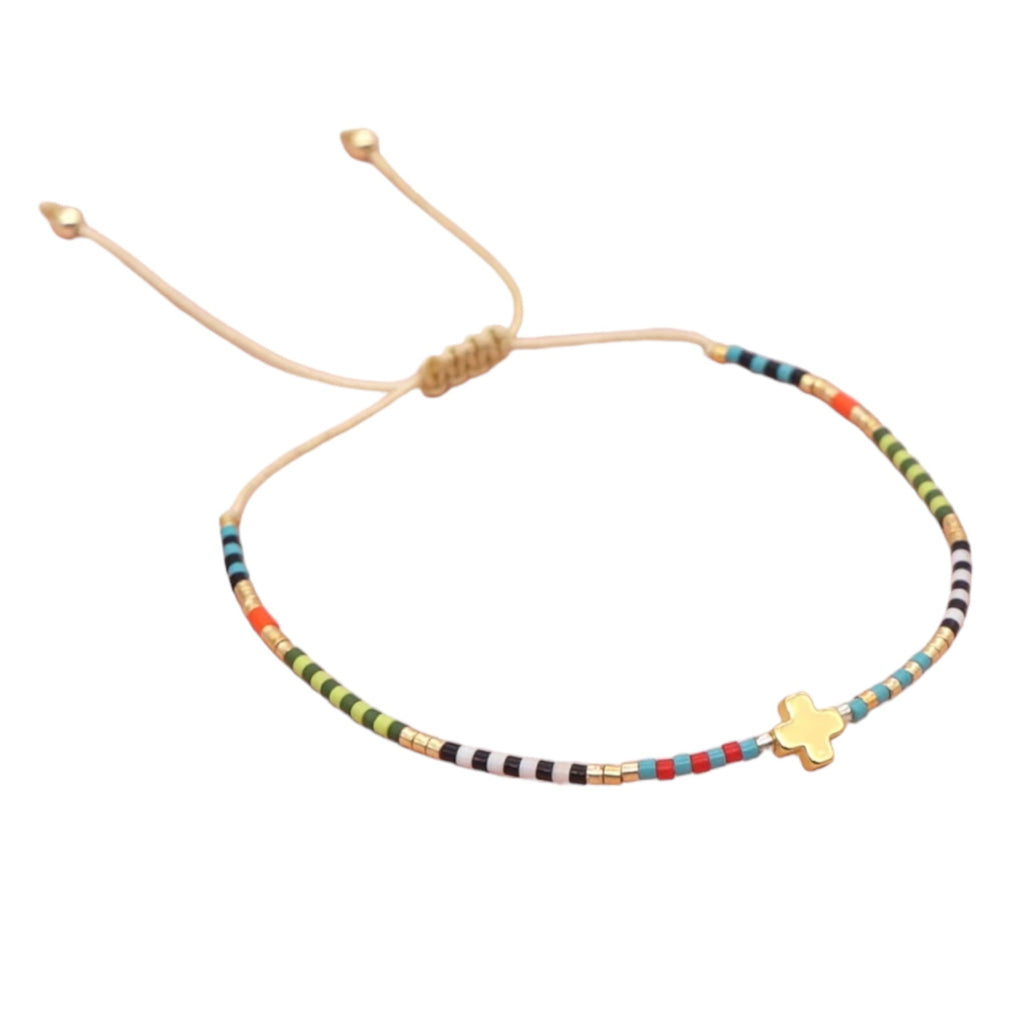 PULSERA MIYUKI CRUZ – Malka Joyas
